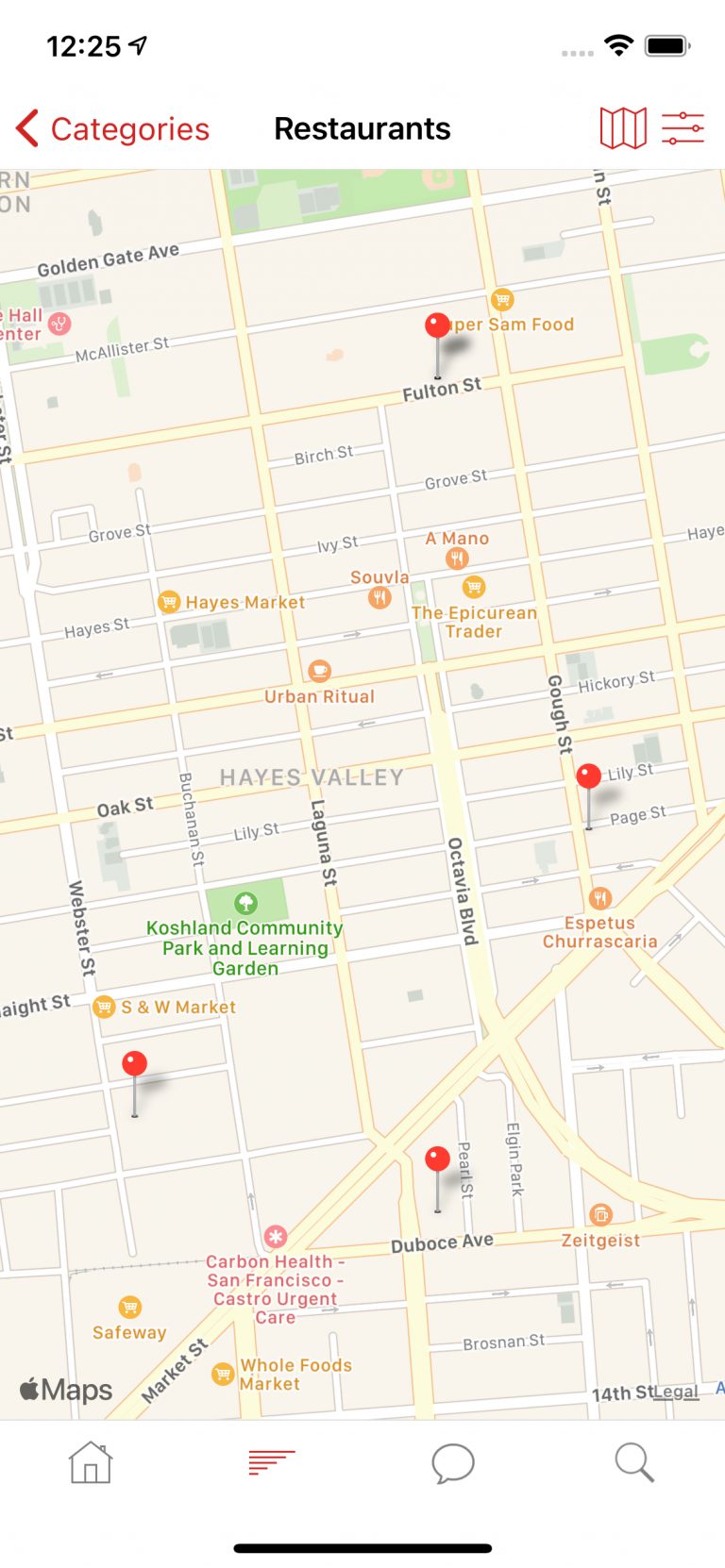 React Native Store Locator App Template | Download | Instamobile