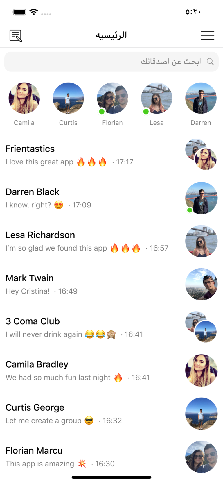 React Native Chat App Template with Backend | Download