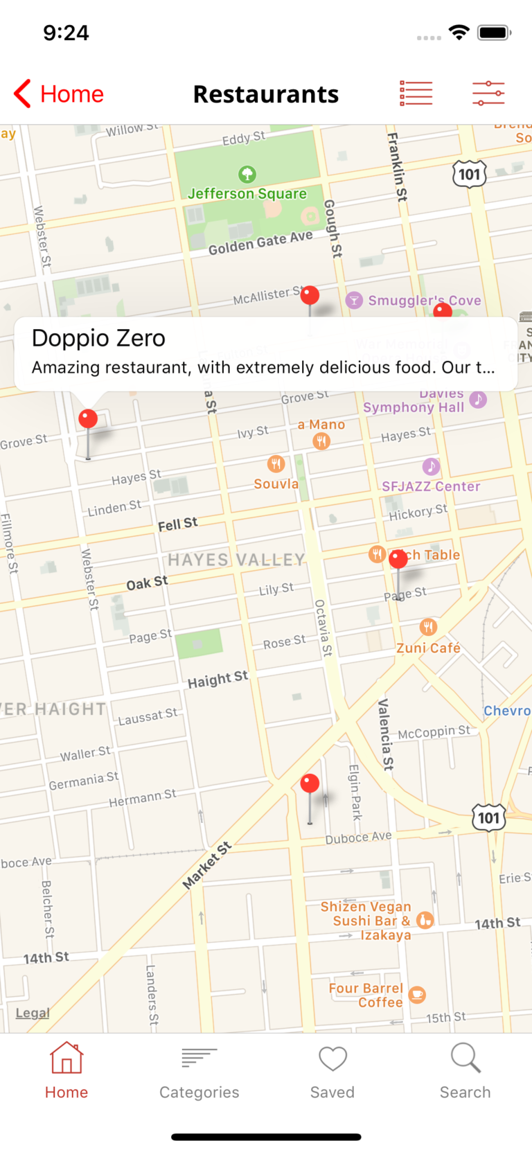 React Native Store Locator App Template | Download | Instamobile