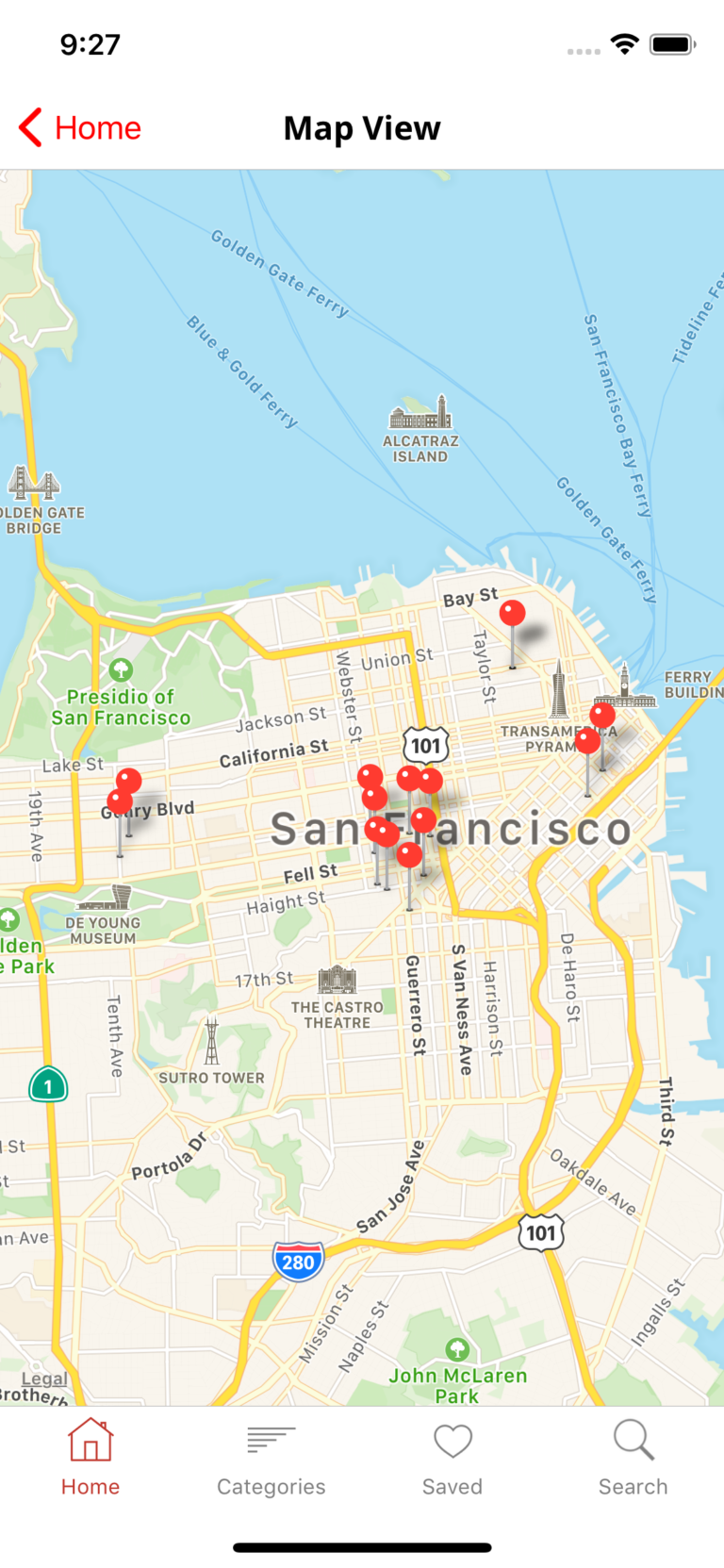 React Native Store Locator App Template | Download | Instamobile