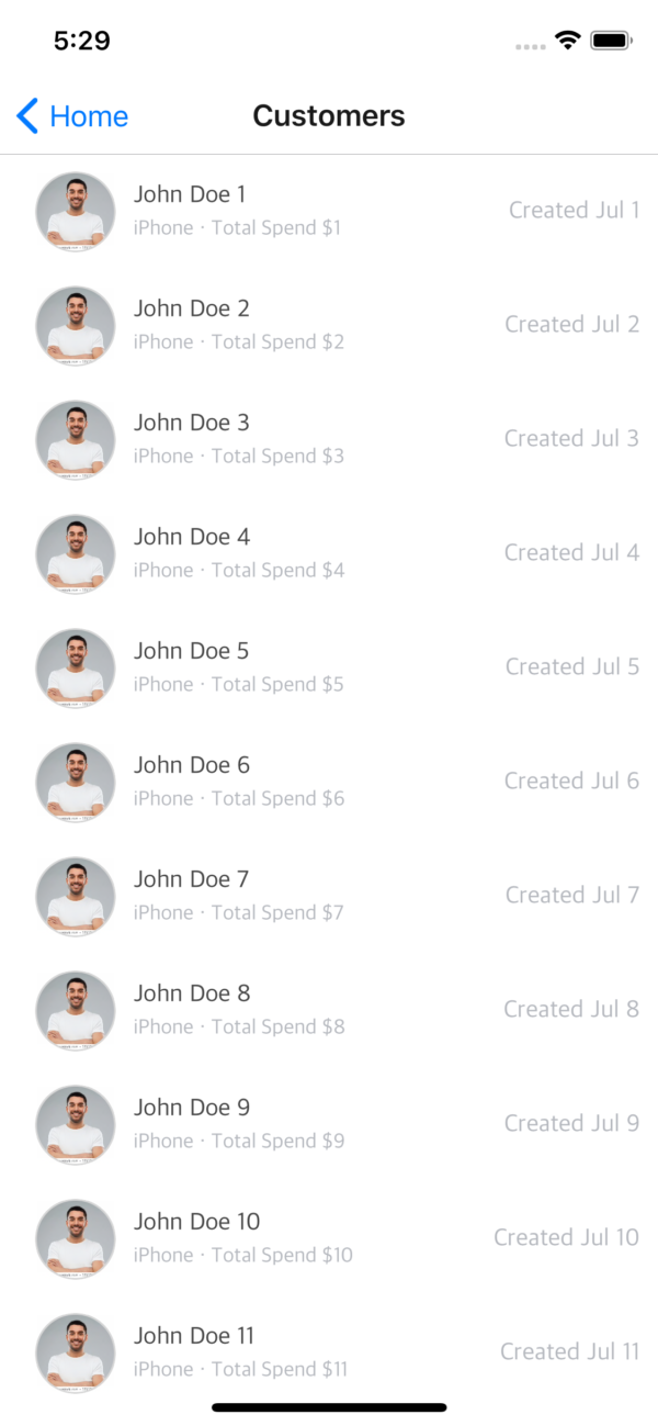 React Native Dashboard Template - Starter Kit - Instamobile