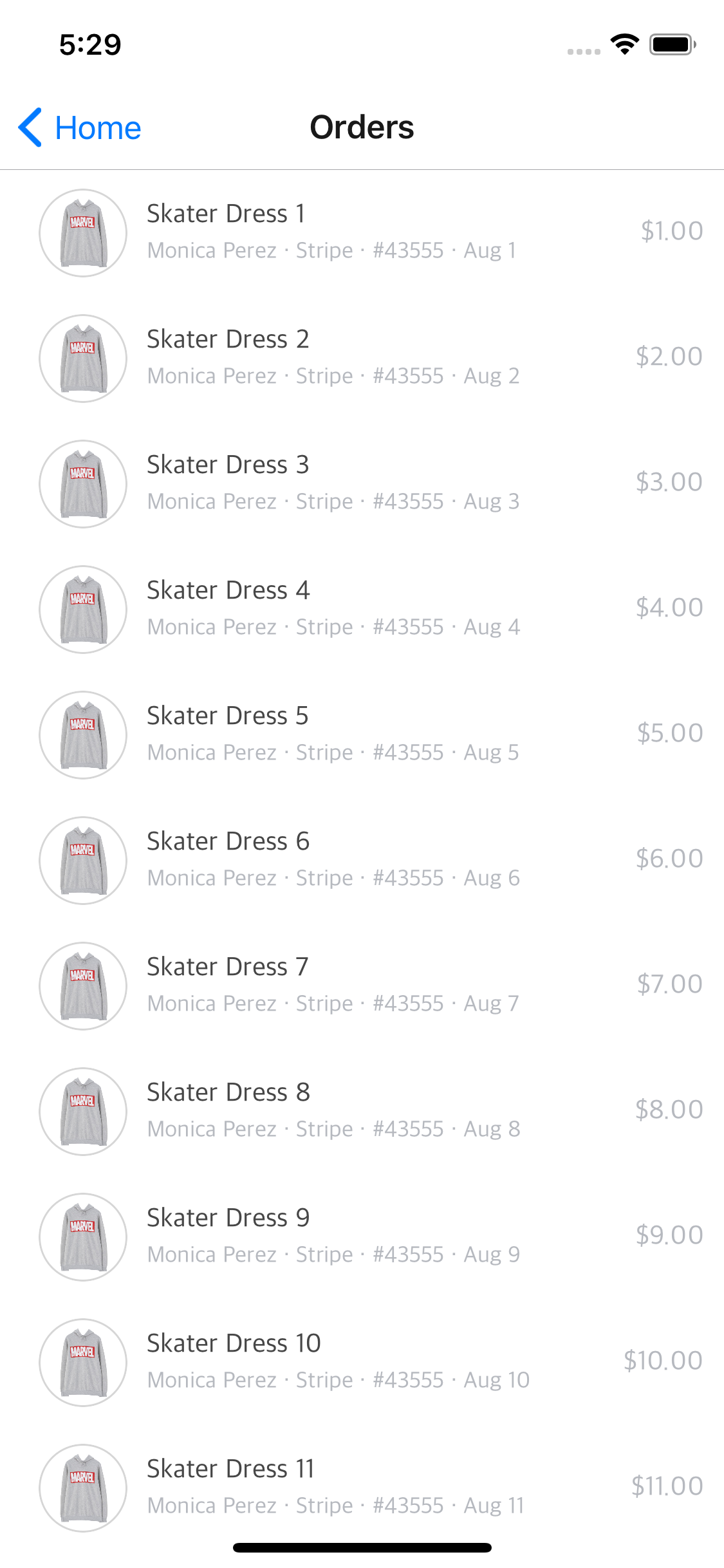 React Native Dashboard Template - Starter Kit - Instamobile