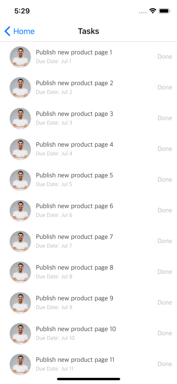 React Native Dashboard Template - Starter Kit - Instamobile
