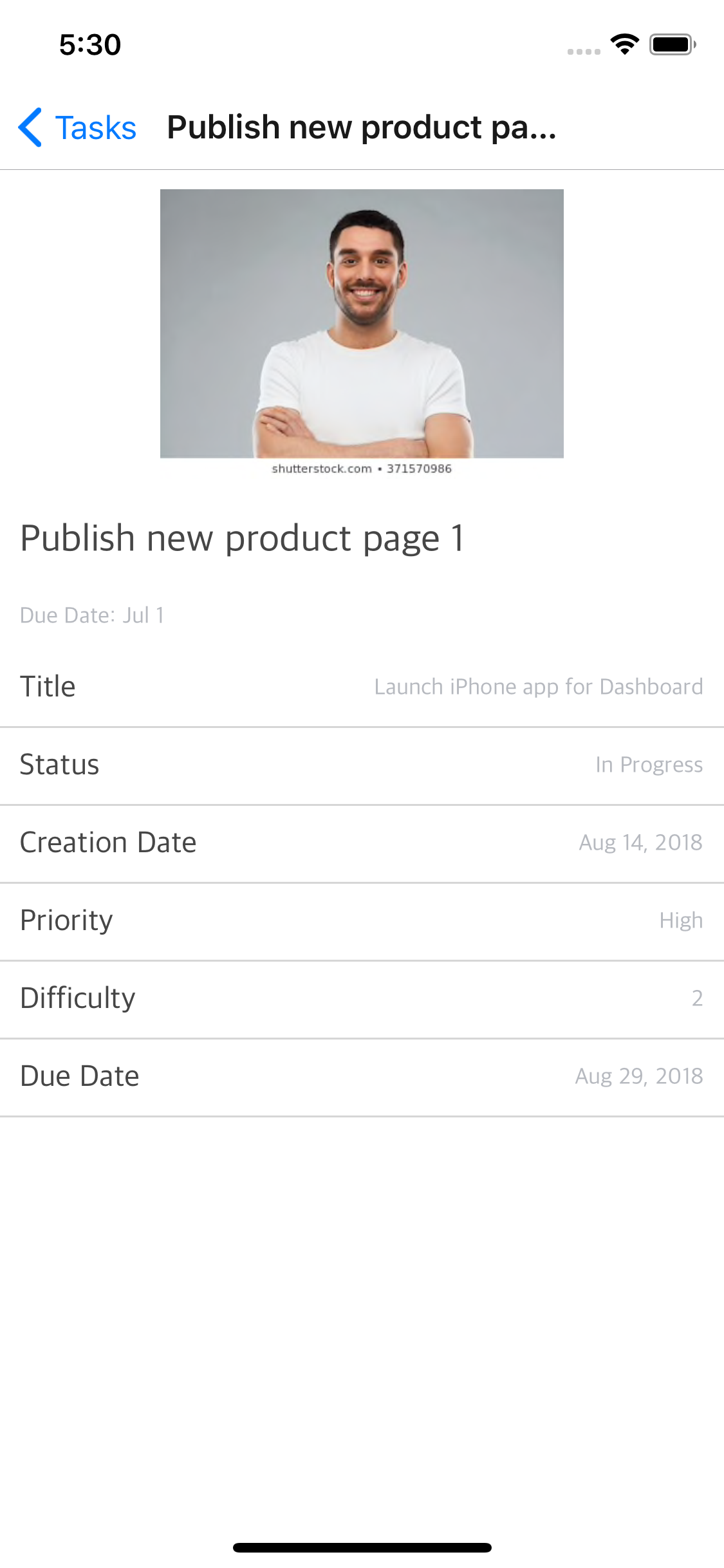 React Native Dashboard Template - Starter Kit - Instamobile