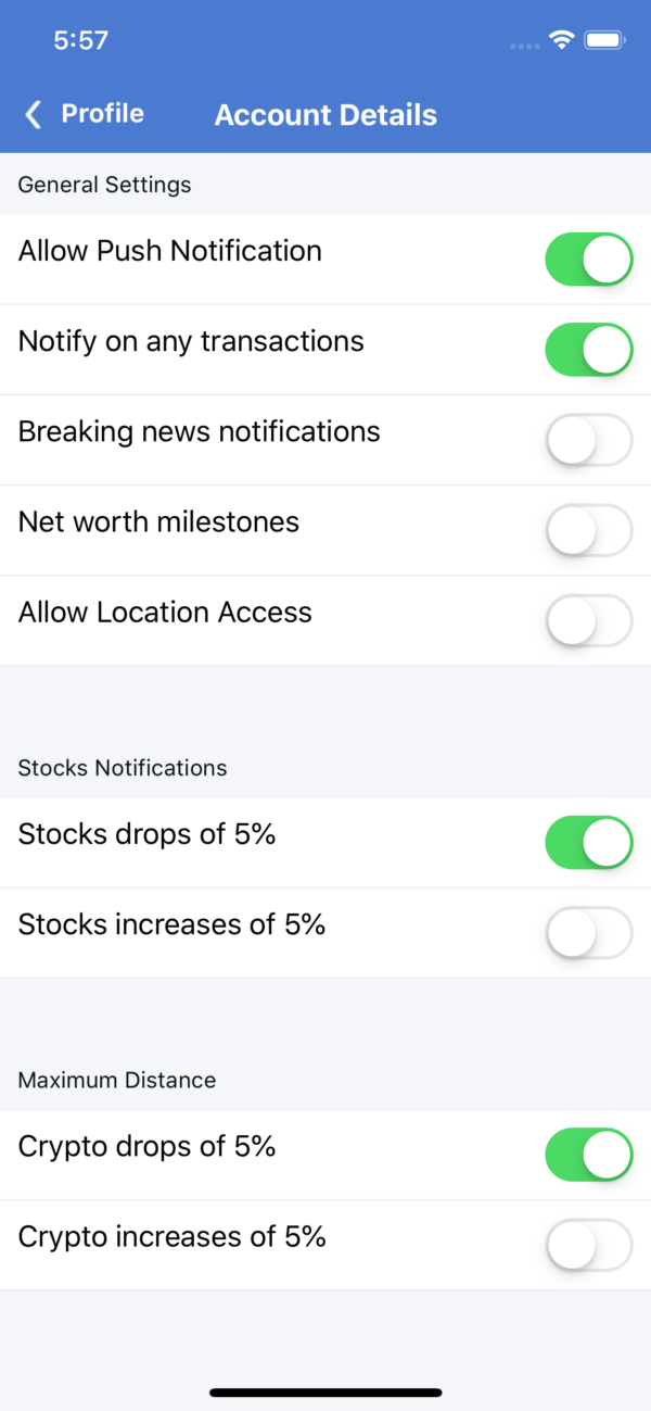 React Native Finance App Template - Finance UI Kit - Instamobile