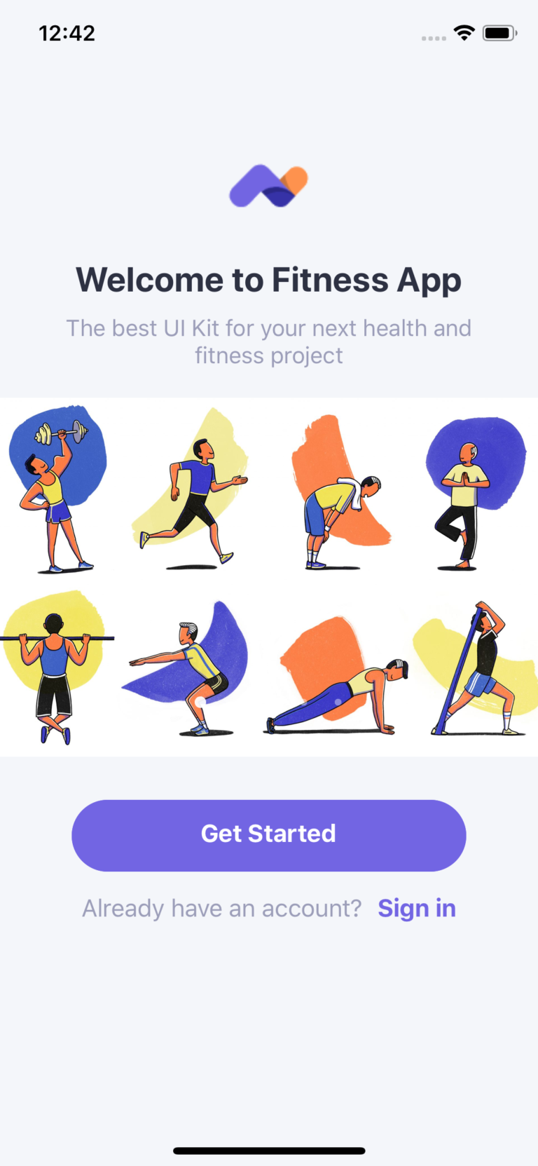 React Native Fitness App Template - Coded Mobile UI Kit - Download