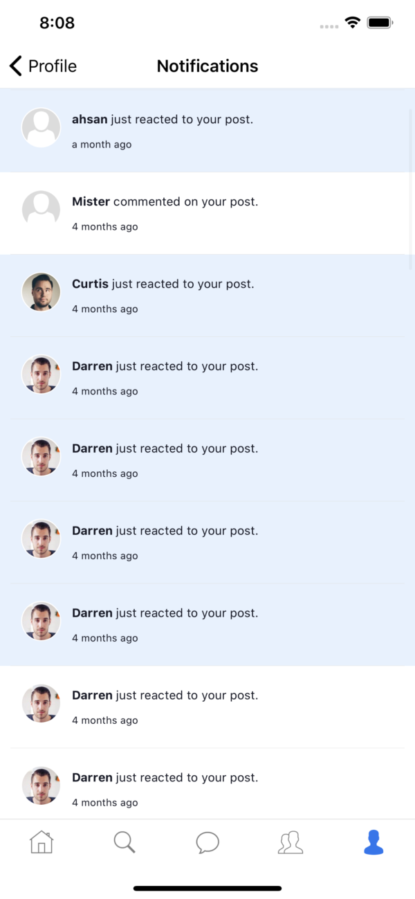 React Native Social Network - instamobile