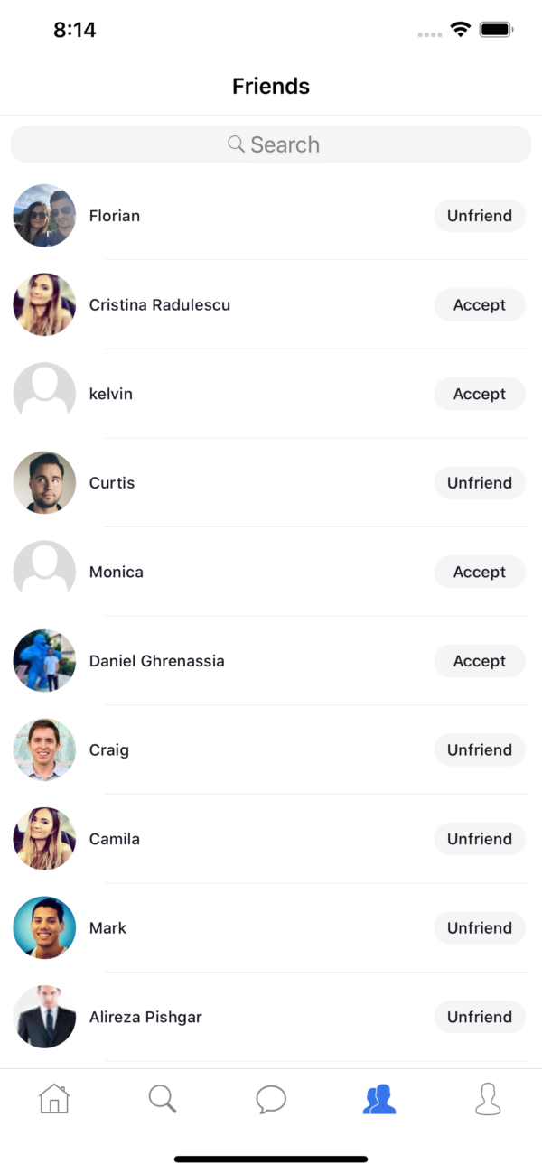 React Native Social Network - instamobile