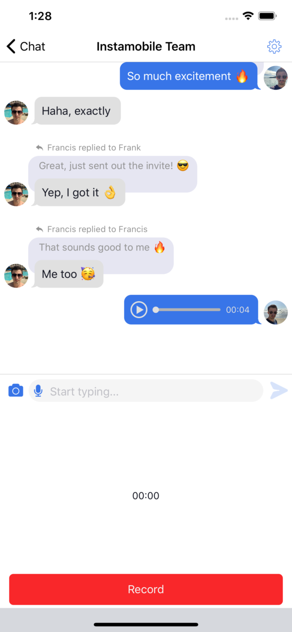 React Native Social Network - instamobile