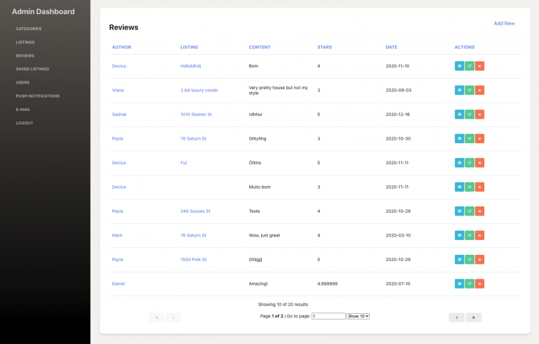 Admin Panel Store Locator - instamobile