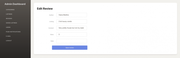 Admin Panel Store Locator - instamobile