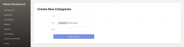 Admin Panel Food Delivery App - instamobile